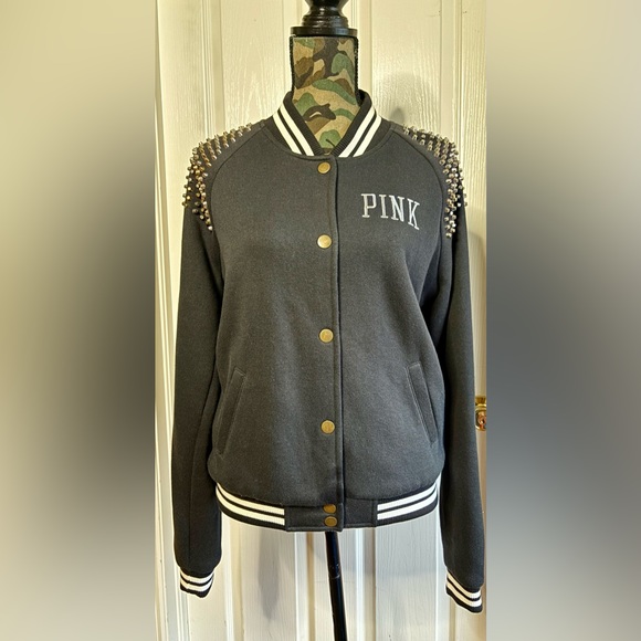 PINK Victoria's Secret | Jackets & Coats | Varsity Victorias Secret ...
